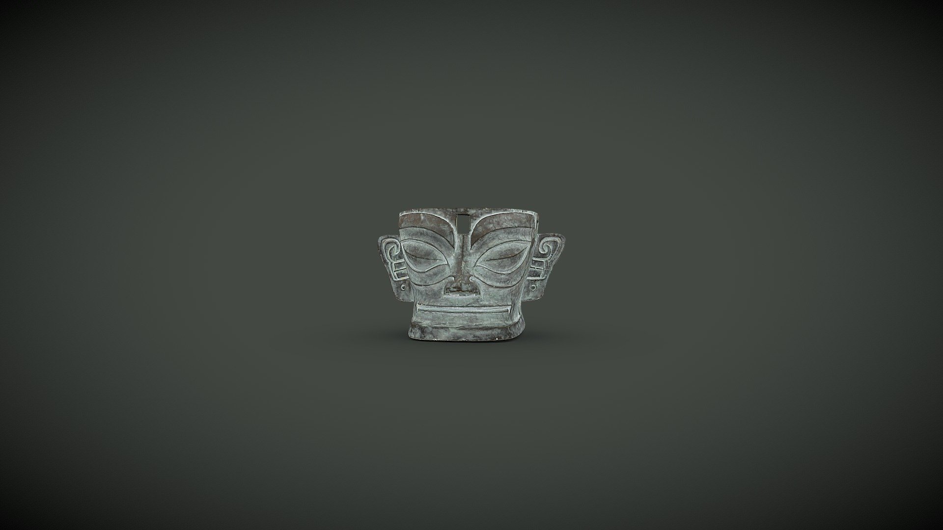 Sanxingdui Mask Model - Download Free 3D model by Mark_Peach [88a56ce ...