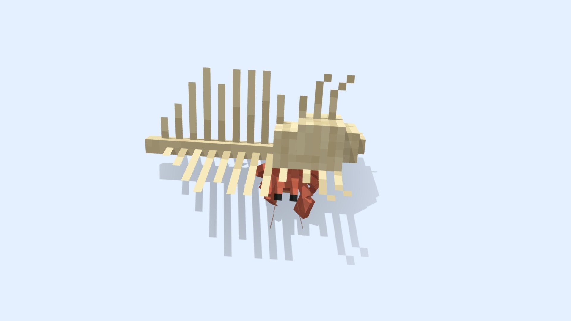 Blockbench Hermit Crab - 3D model by JakubSolar [88a6476] - Sketchfab