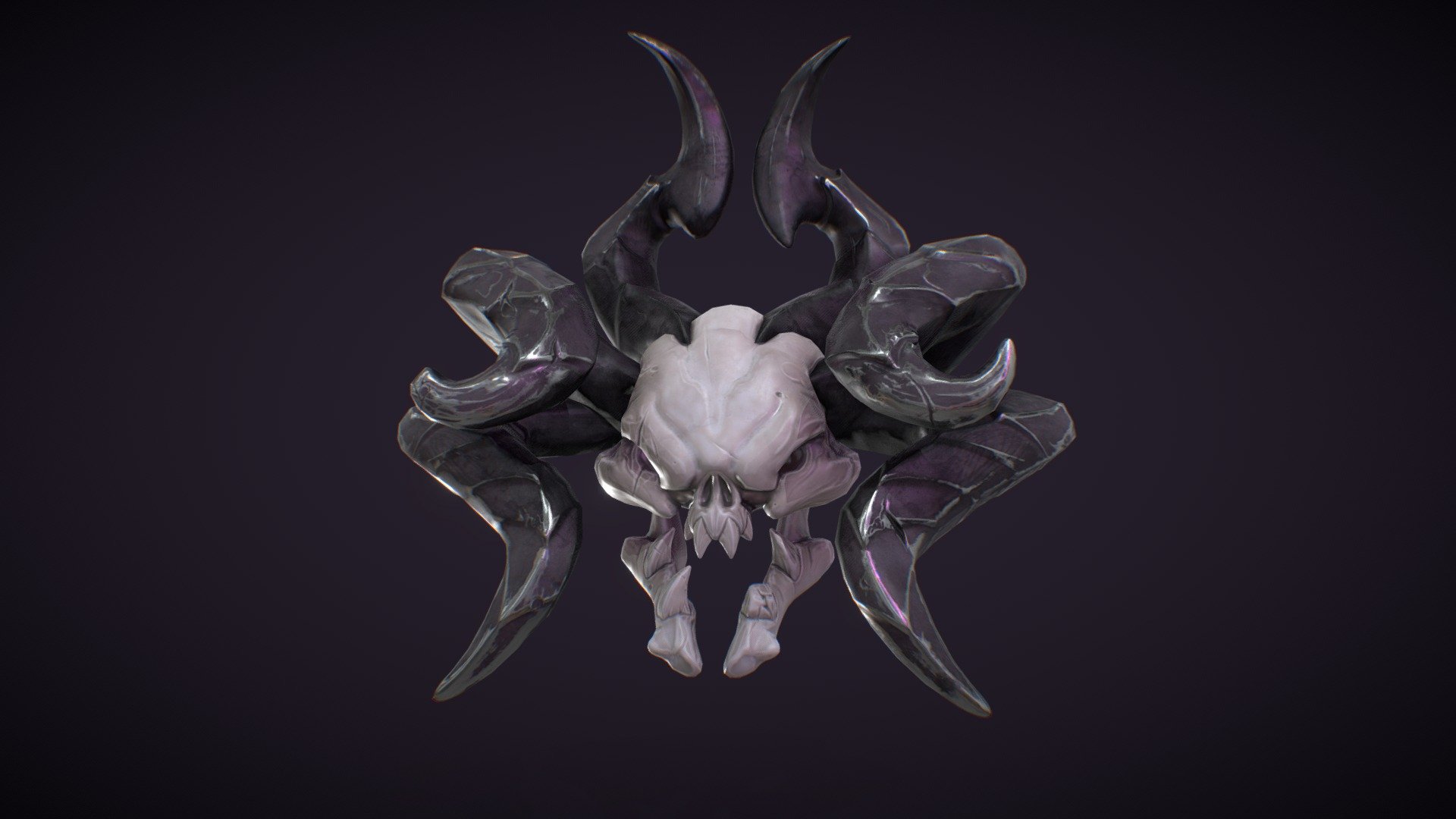 Demon skull 💀 - 3D model by aymane allouch (@aymaneallouch) [88a659e ...