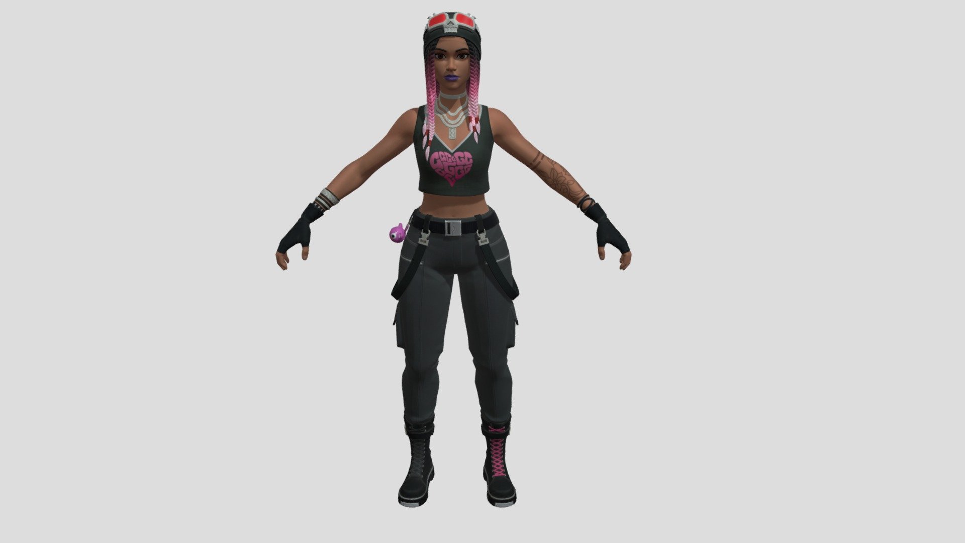 Keisha Cross - Fortnite Skin - Download Free 3D model by GatoBugadoBR ...