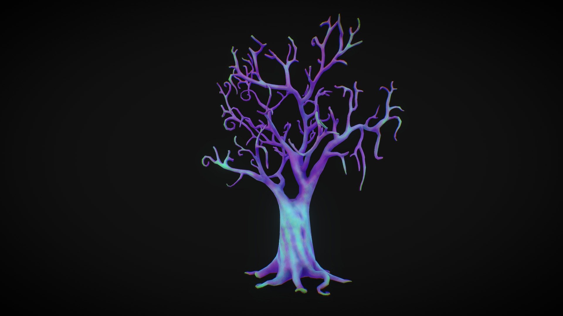 Spooky Tree Low Poly - Download Free 3D model by Hanna Antonova ...