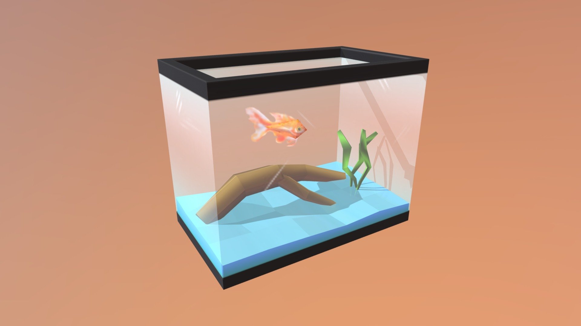 Fish Tank - Household Props Challenge (warmup) - 3D model by jeremy ...