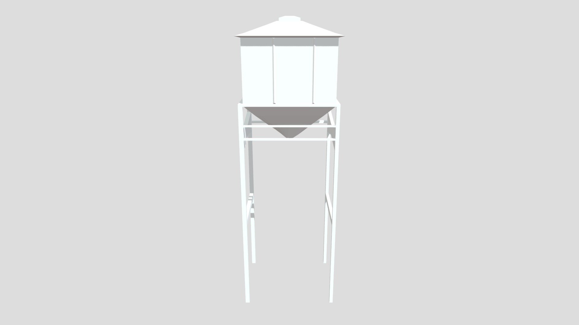 Water tower Silo - 3D model by The Dark Artist (@thedarkartistbyelle ...