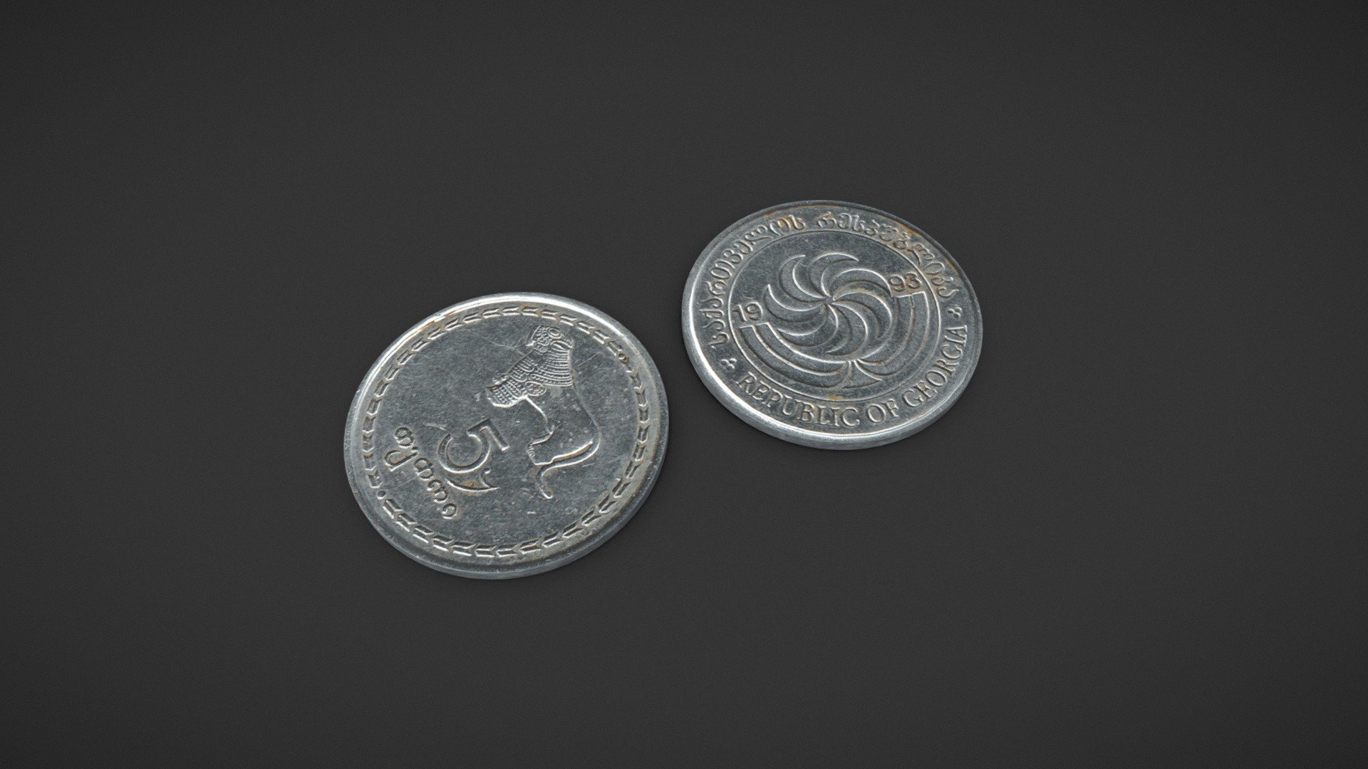 Coin Lari - 3D model by Aleksei (@virare3d) [88ad46c] - Sketchfab