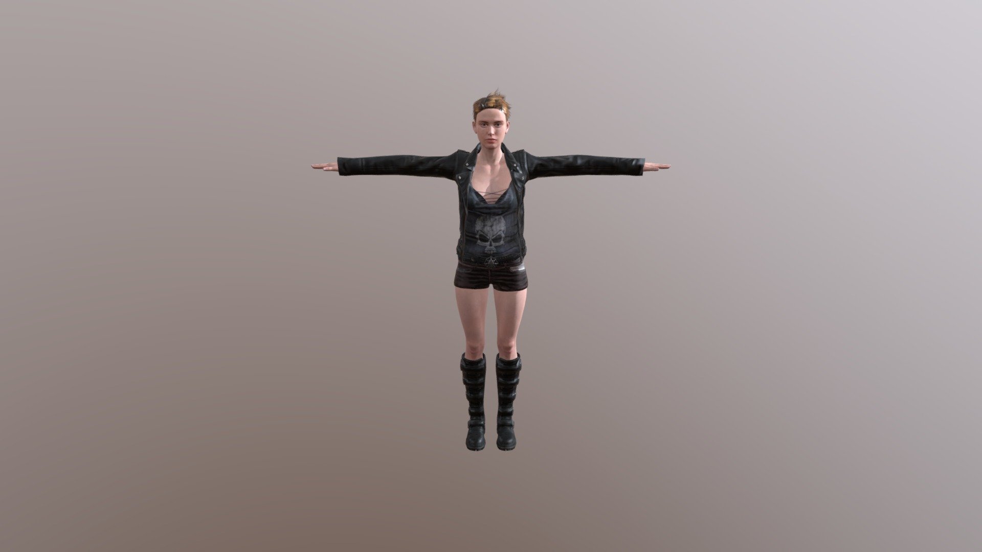 Punk Girl - 3D model by sgtgunner [88ae17f] - Sketchfab