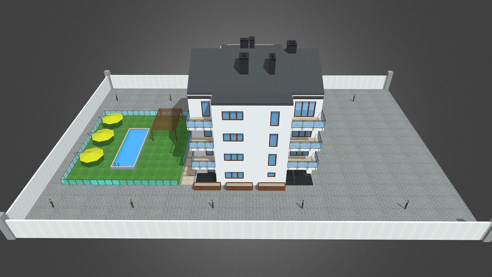 Edificio - Download Free 3D model by Visual Tech 360 (@protomak) [88af1f8] - Sketchfab