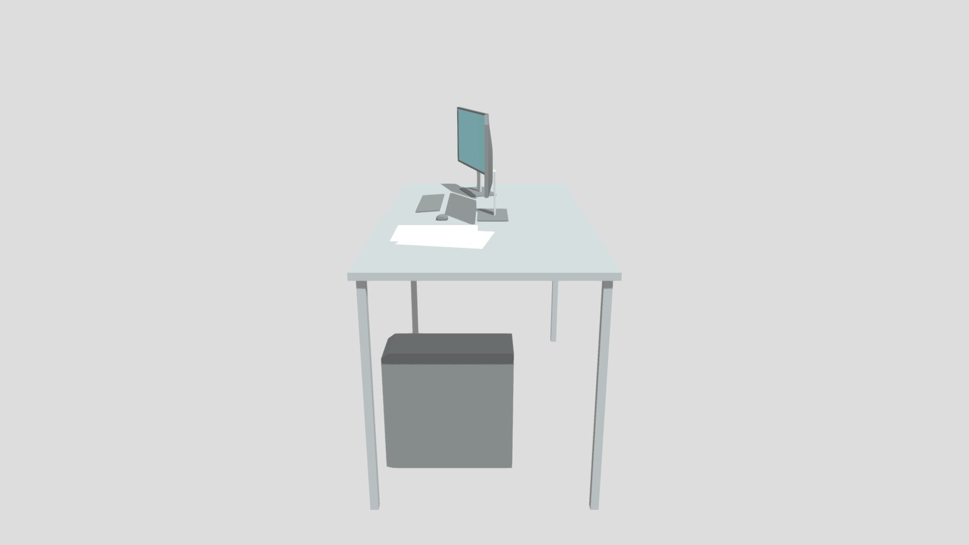 Office Computer and Desk - Download Free 3D model by zileris [88afa57 ...