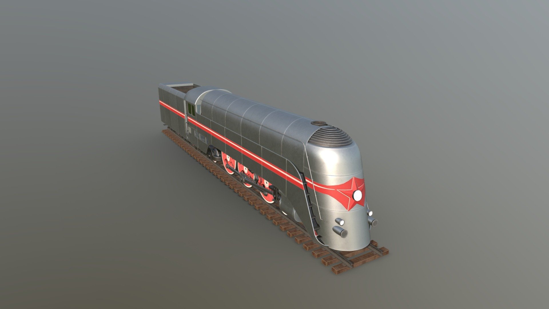 Steam Train 2-3-2 - 3D model by Volodymyr_Kuzmenko (@Sgt_Grapefruit ...