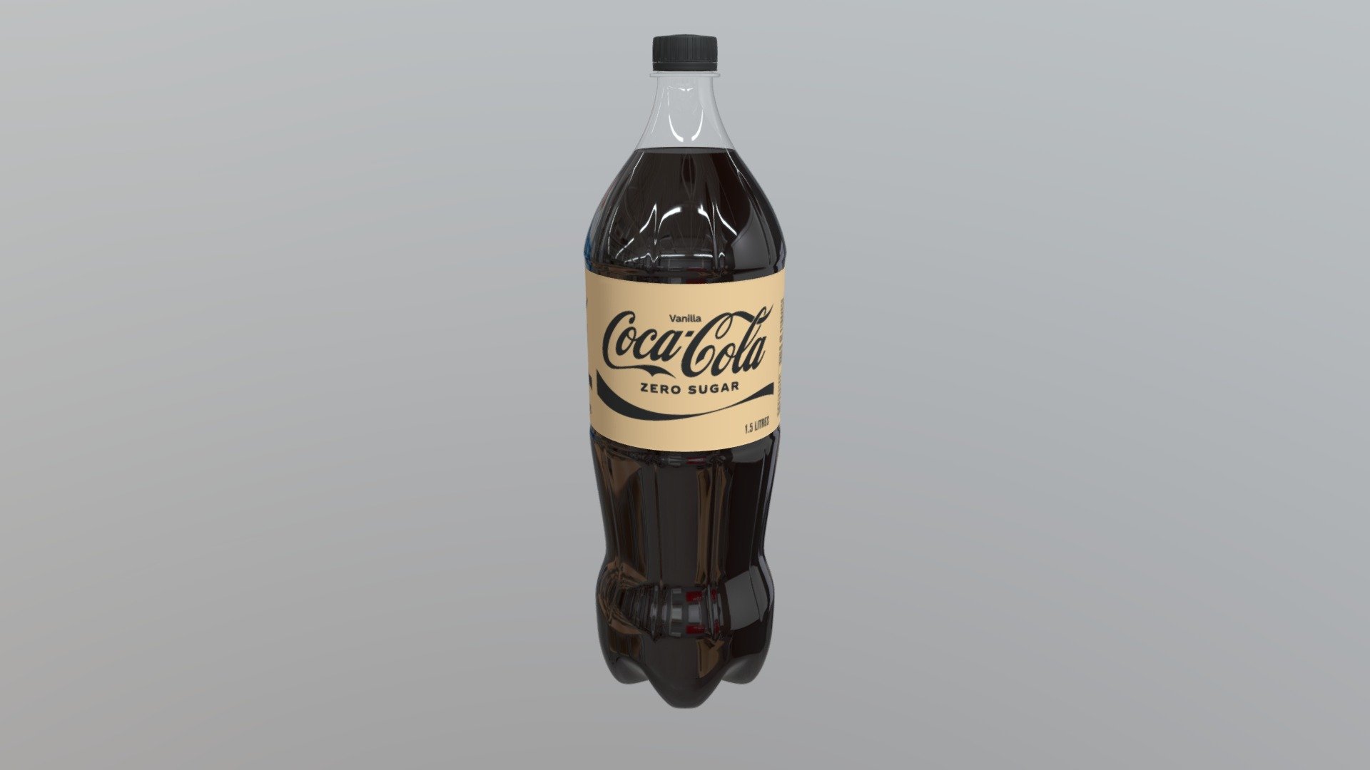 Coke ZERO Vanilla 1500mL - 3D model by BigGouldy [88b1c29] - Sketchfab