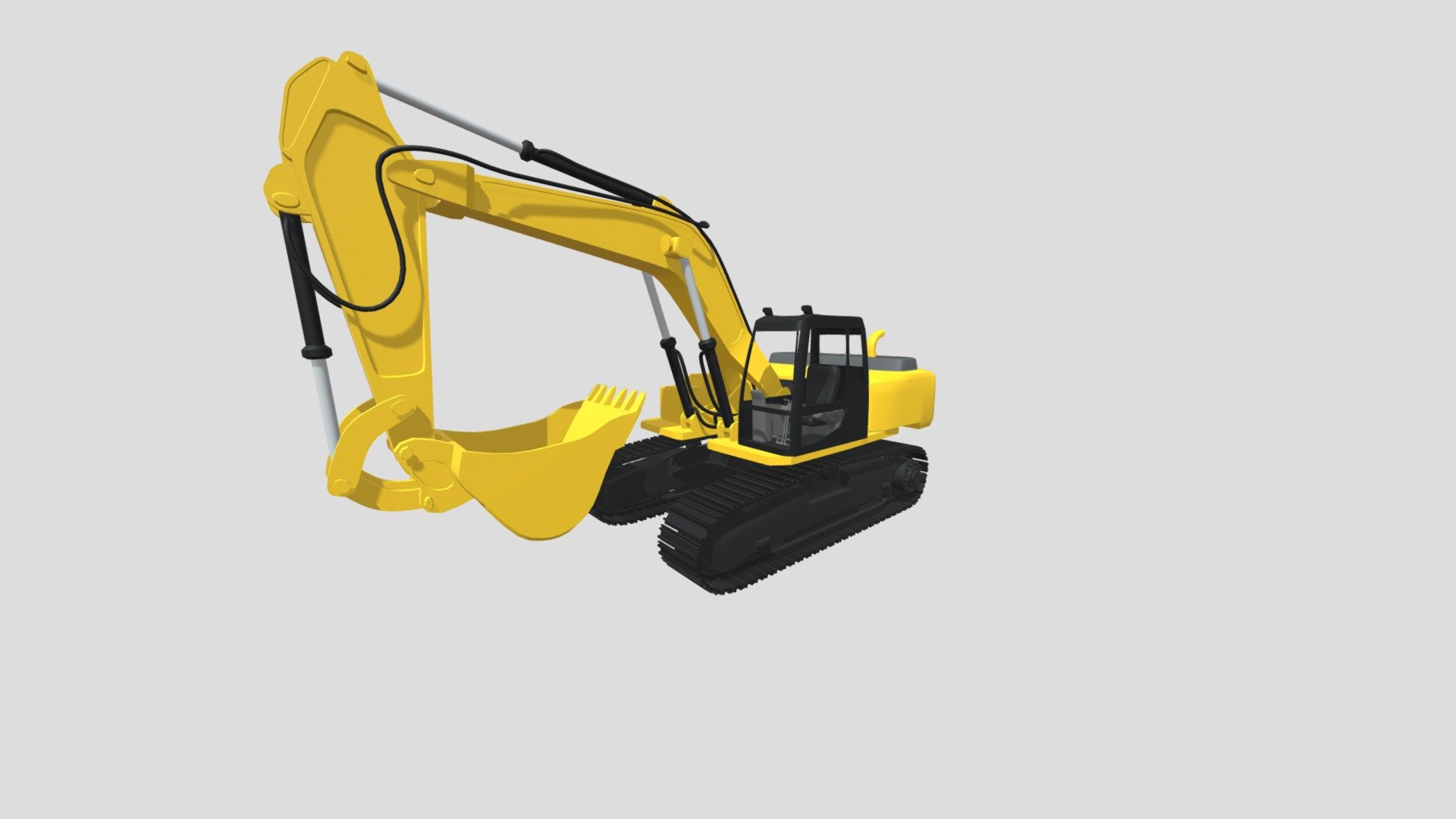 Excavator digger 3d model - Download Free 3D model by Arts7789 [88b3ca0 ...
