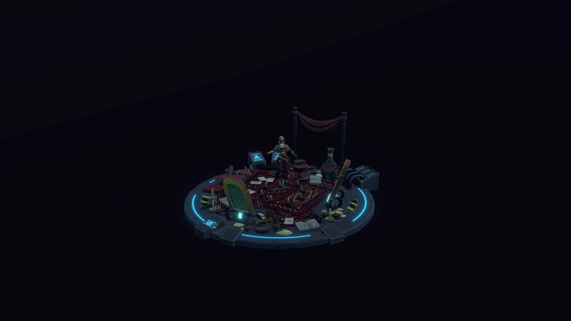 Diorama Middle Eastern style - 3D model by Reignys [88b5f74] - Sketchfab