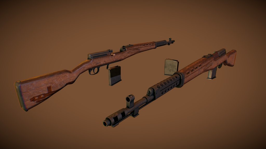 SVT-40 - 3D model by Rayco Haex (@rayco_haex) [88b89a0] - Sketchfab