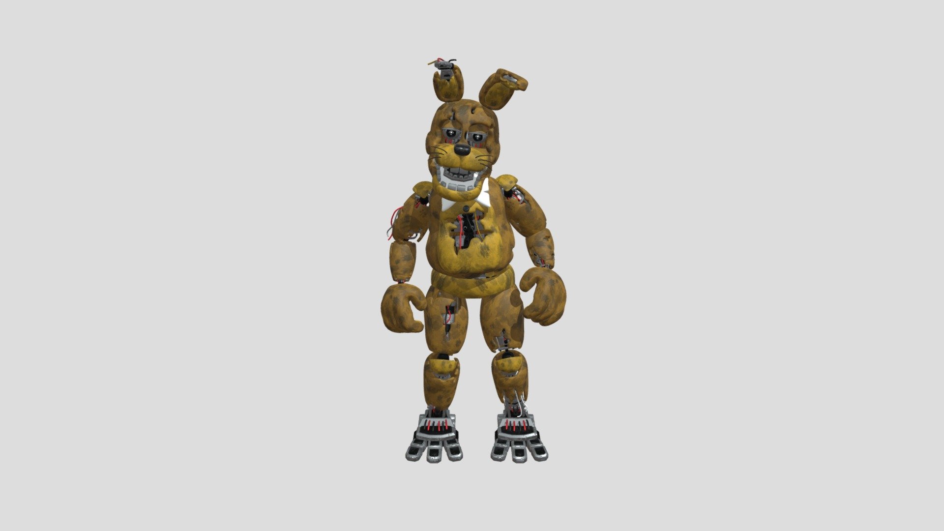 Withered Yellow Bonnie - Download Free 3D model by BillyBobP3D (@Lil ...