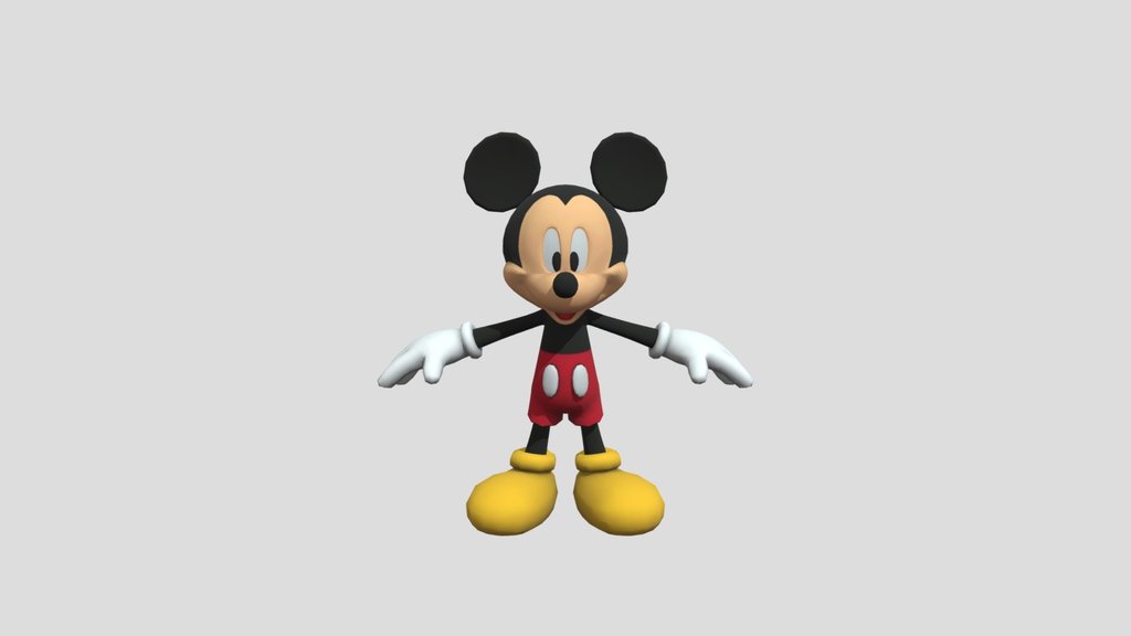 Mickey Mouse for game - A 3D model collection by MickeyMouse28 - Sketchfab