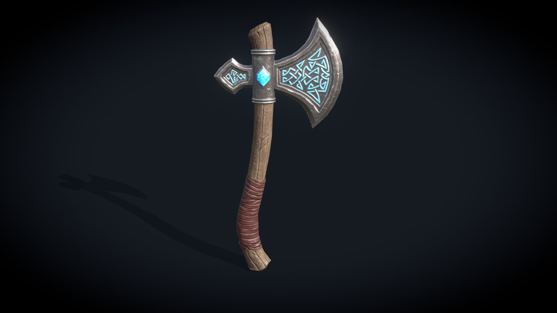 Enchanted Axe - 3D model by Adam Glachan (@acesapien) [88bfee1] - Sketchfab