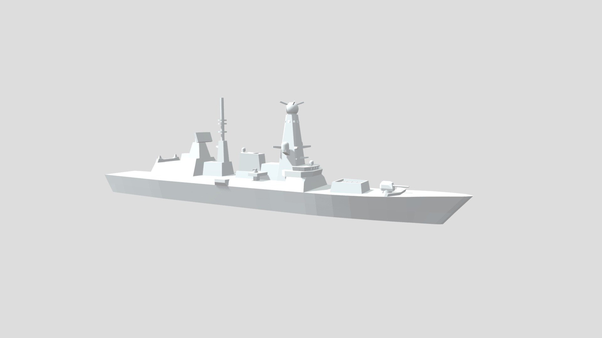 HMS Daring - Model for 1/4000 printing - 3D model by KTKloss [88c0297 ...