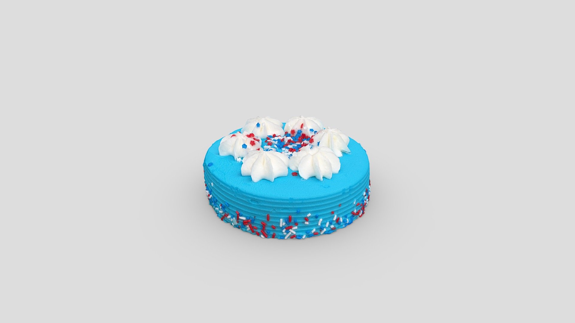 Blue Cake - 3D model by M Parkinson (@chimaera_studio) [88c1e56 ...