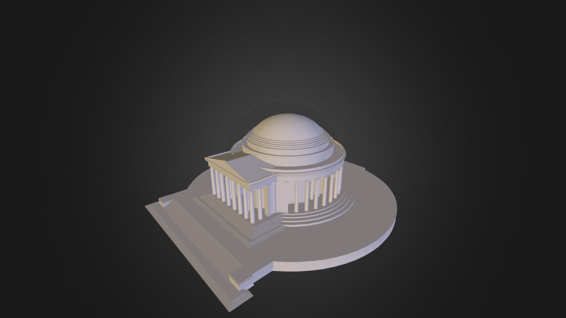 JeffersonMemorial.obj - 3D model by jing.qian [88c223a] - Sketchfab