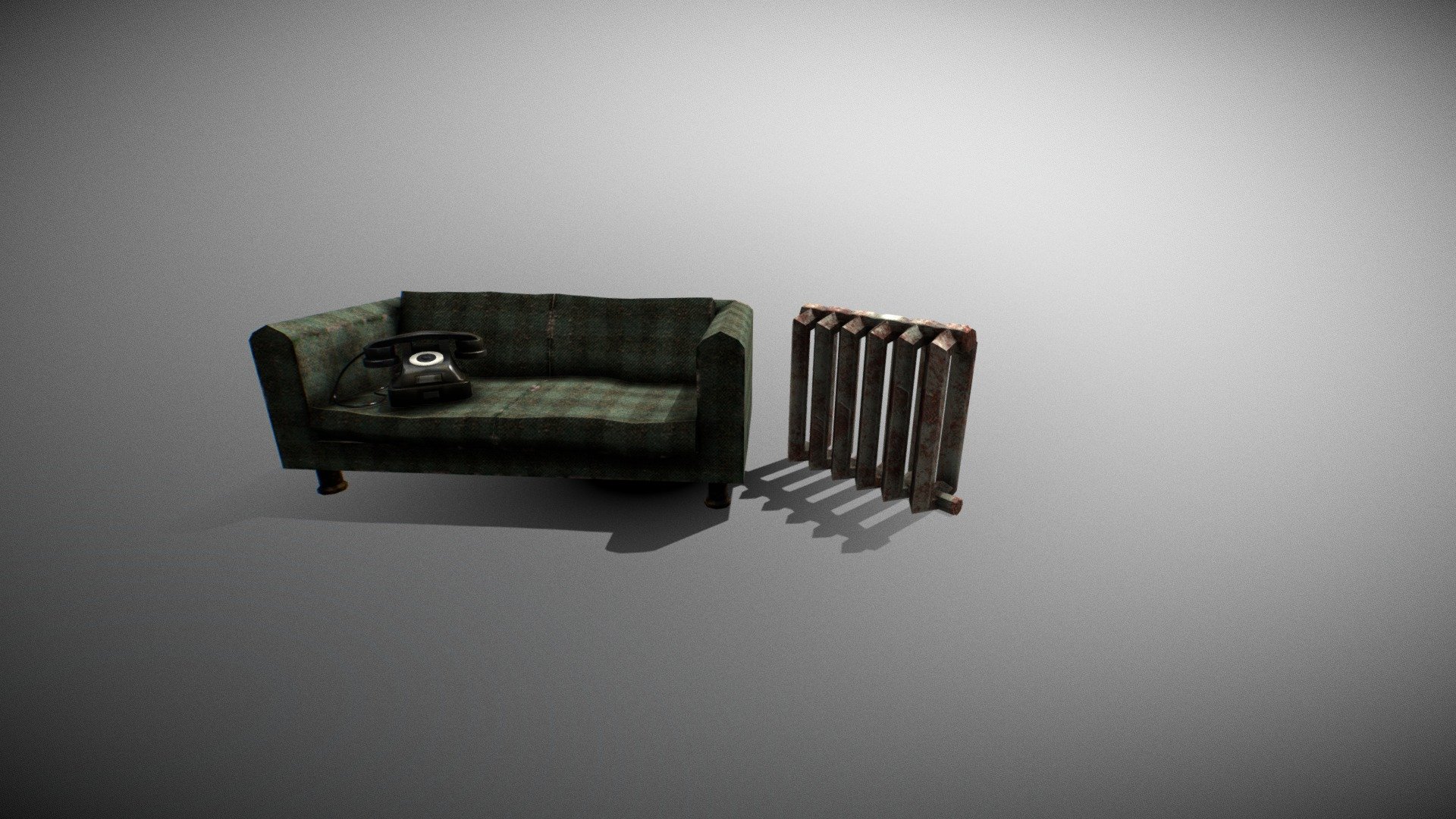 Props - Apocalyptic Living Room - 3D model by tadeomosconi [88c3d08 ...