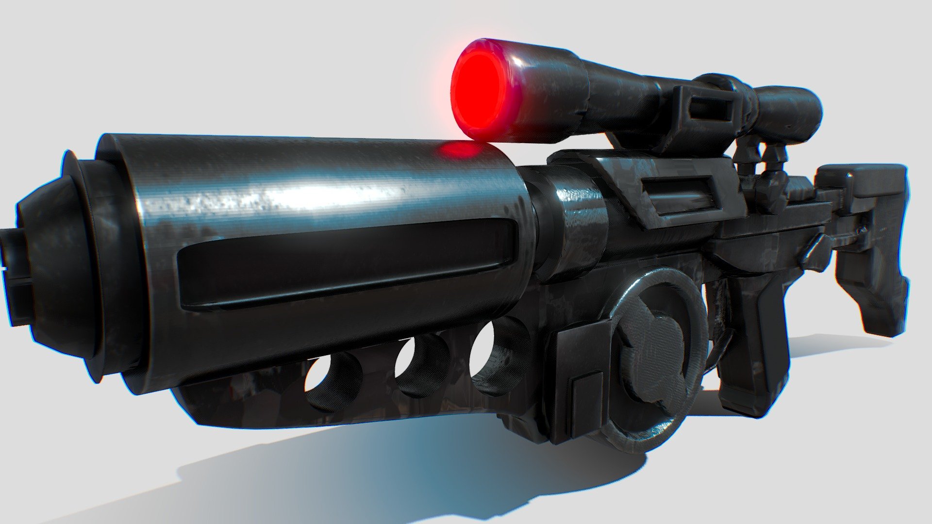 Westar-M5 Blaster Rifle 2k Udim Star Wars - Download Free 3D model by ...