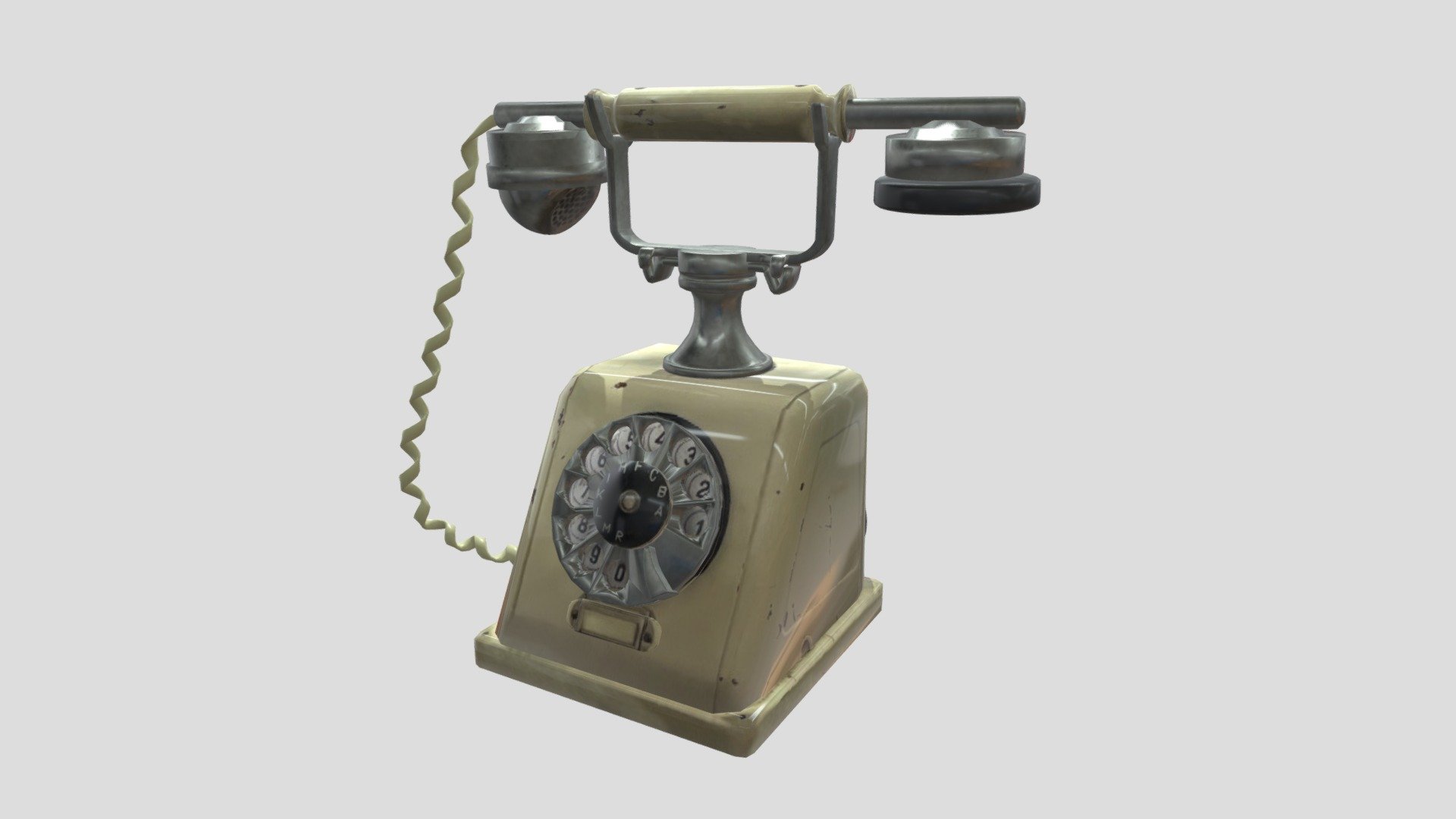 280 Teléfono de mesa / Desk phone - 3D model by Museo Mutel (@Mutel ...