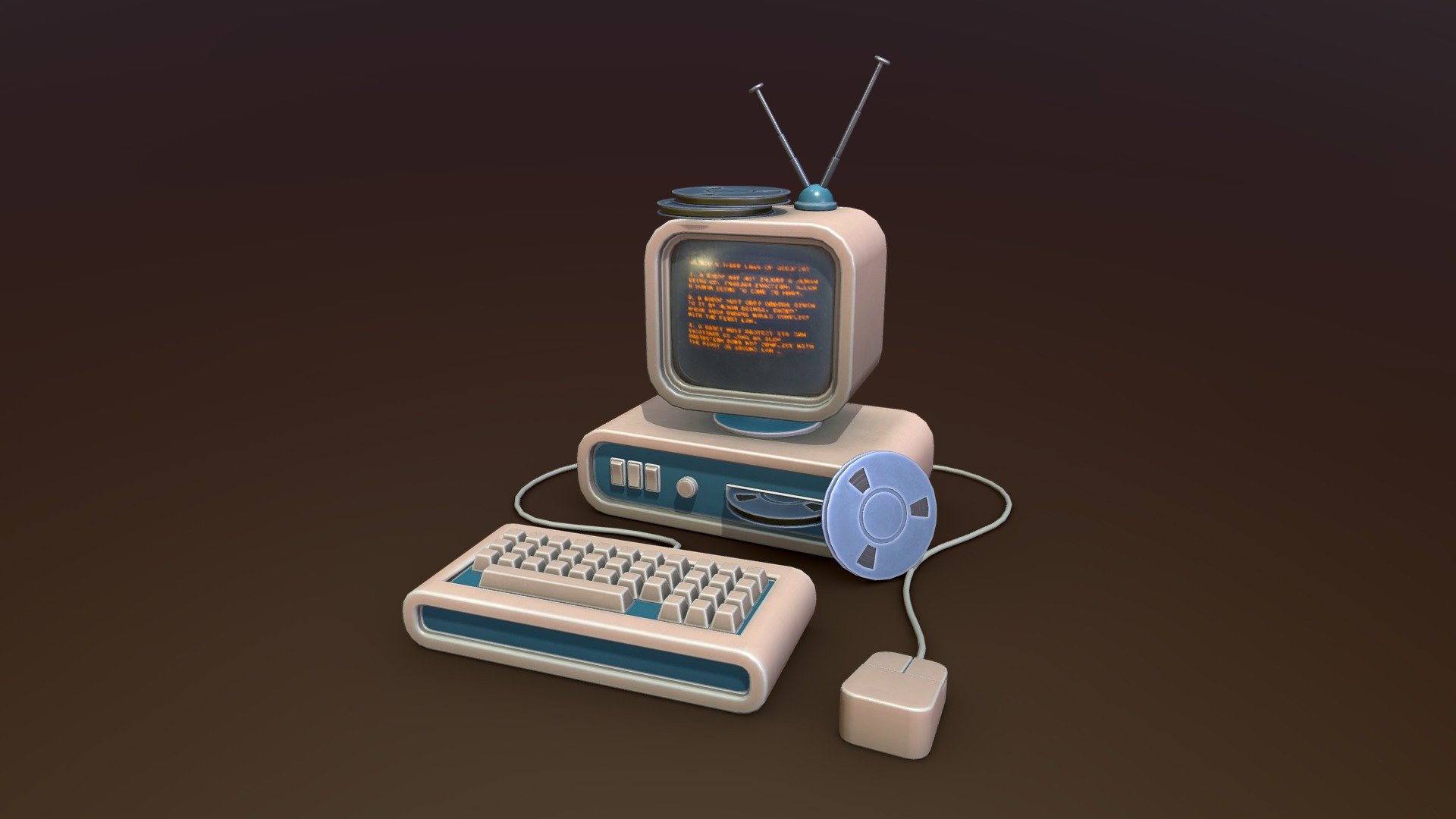 Sketchfab Weekly - Computer - HAL-3000 - Buy Royalty Free 3D model by ...