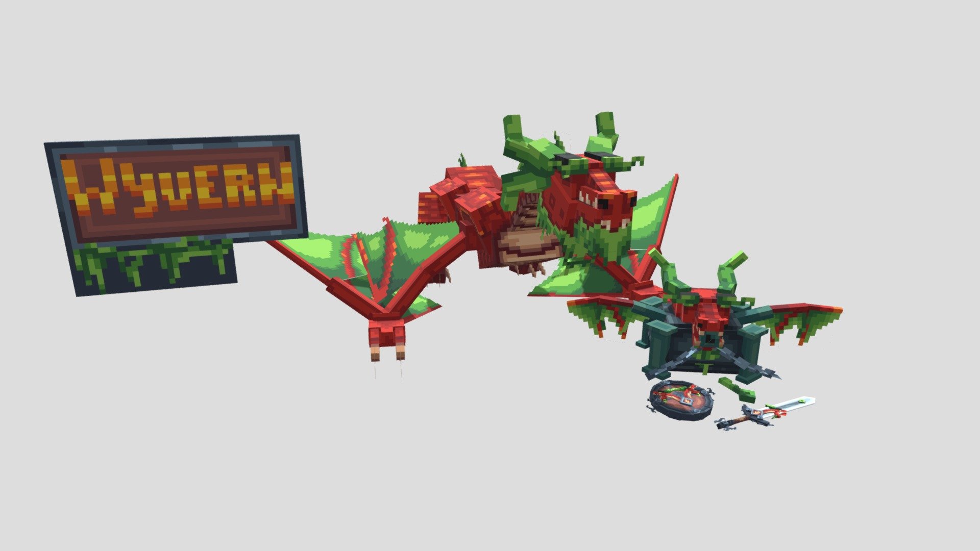 Wyvern Bundle - 3D model by MCMobs.net (@mcmobs) [88c7bd6] - Sketchfab