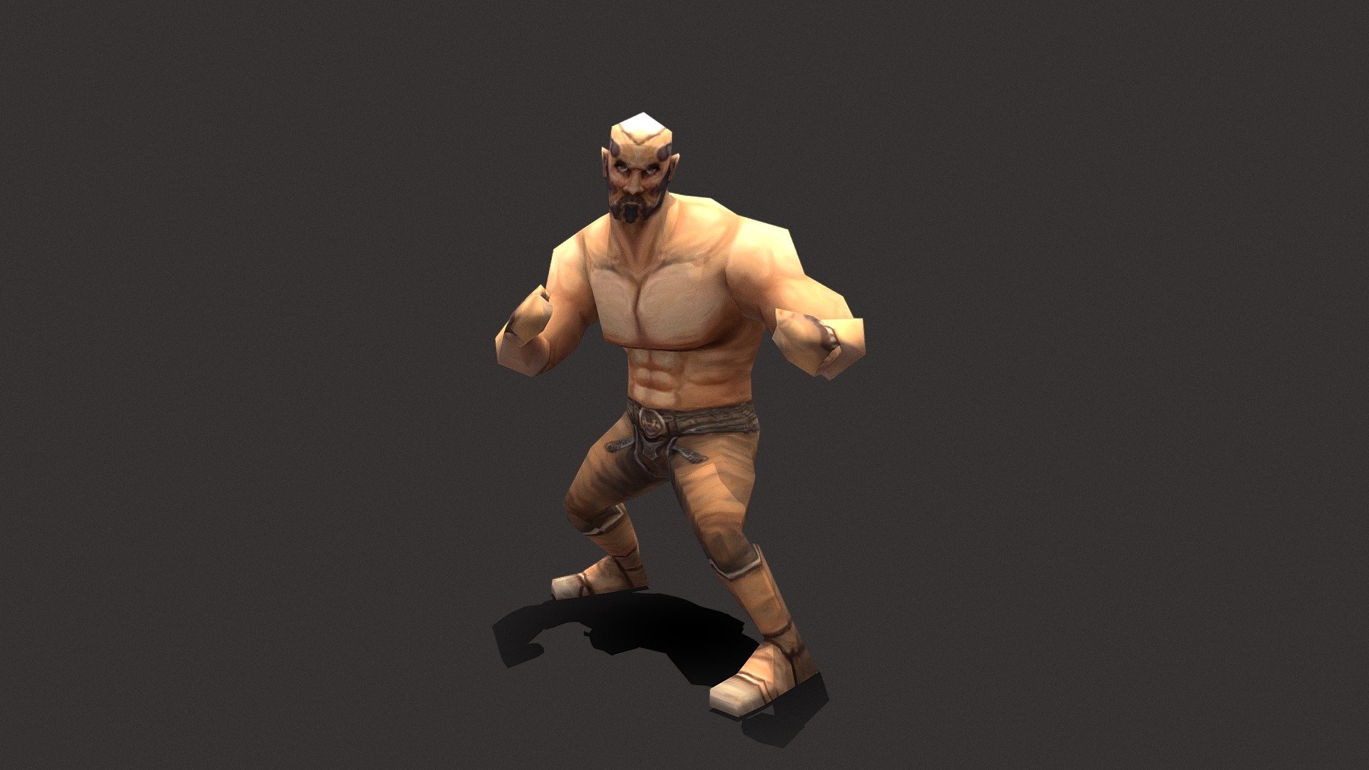 Super lowpoly hand painted Fantasy Warrior - 3D model by owowowsam ...