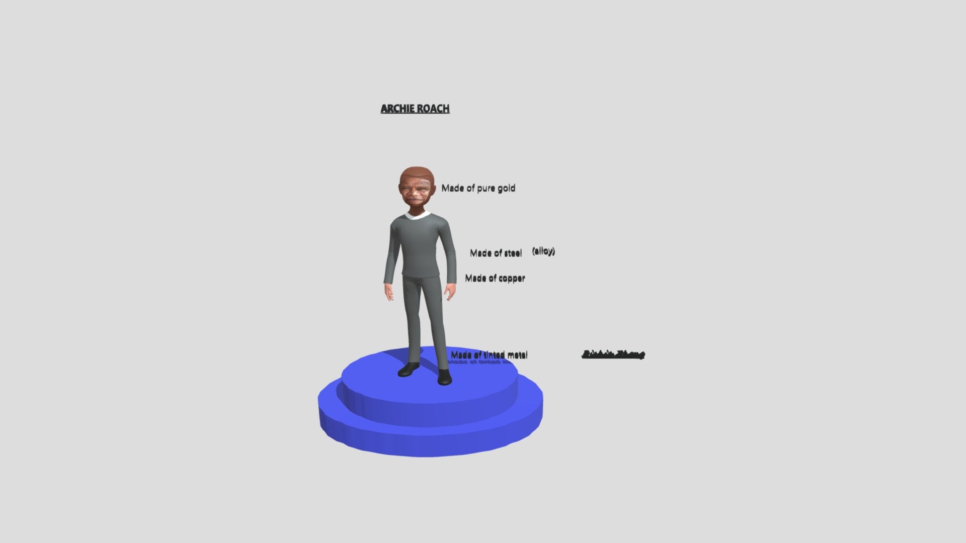 Archie Roach Monument - 3D model by liam.zhong [88c9b14] - Sketchfab
