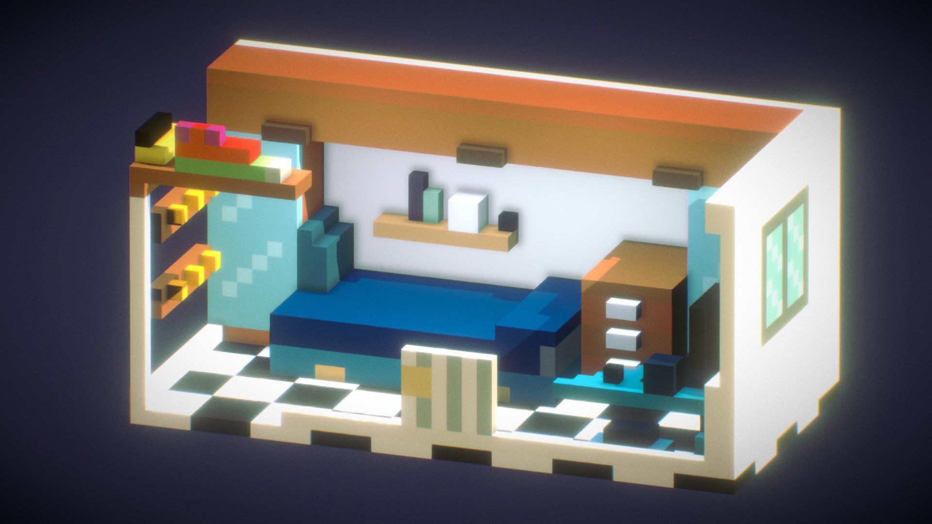 David's Room - 3D model by dcg92 [88c9efc] - Sketchfab