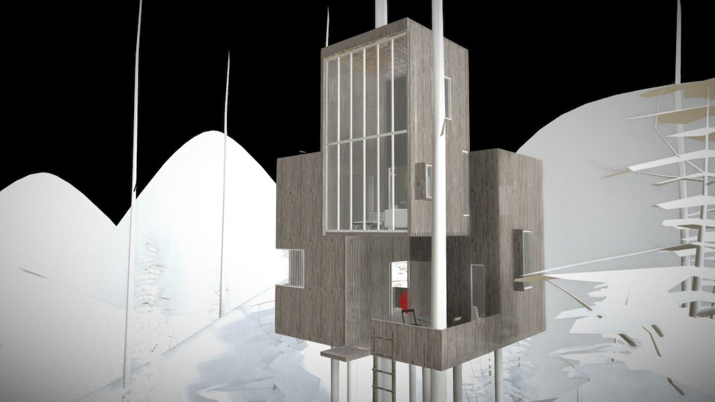 Tree House - 3D model by jeanvidal [88caf29] - Sketchfab