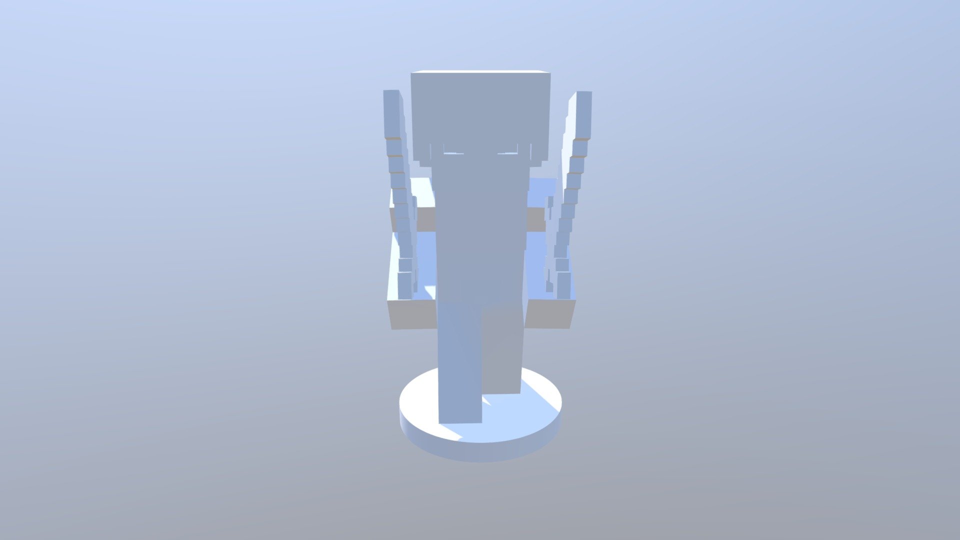 Minecraft warrior - 3D model by Woodish [88cc090] - Sketchfab