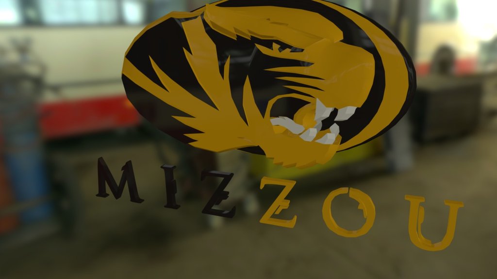 MIZZOU Logo v03 - 3D model by artm [88ce207] - Sketchfab