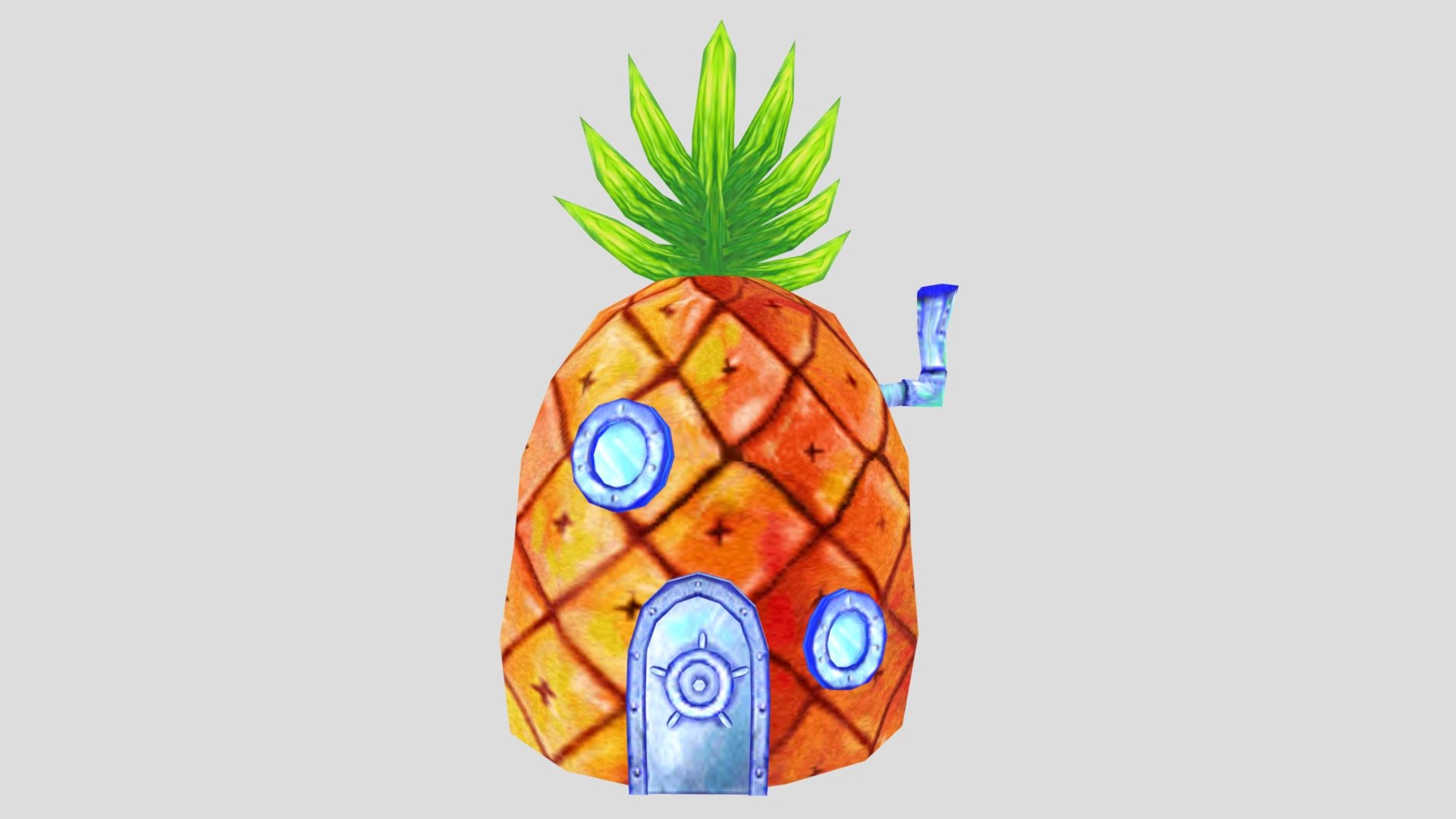 Gamecube Pineapple House Download Free 3d Model By Smf Features