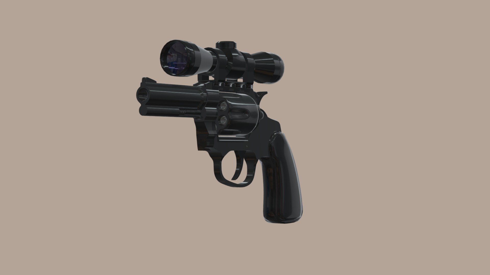 Scoped Revolver - Buy Royalty Free 3D model by pbrperson [88d239e ...
