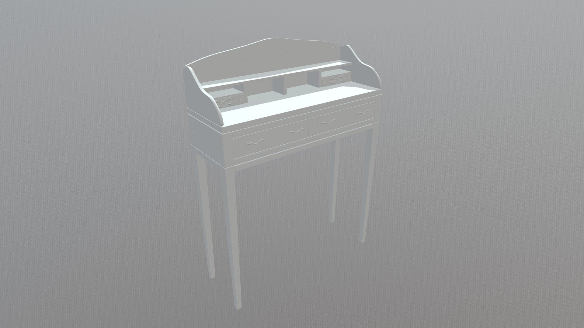 Table(Study) - 3D model by DÜZENLİ ARCHITECTURE (@krmdznl97) [88d2ea8 ...