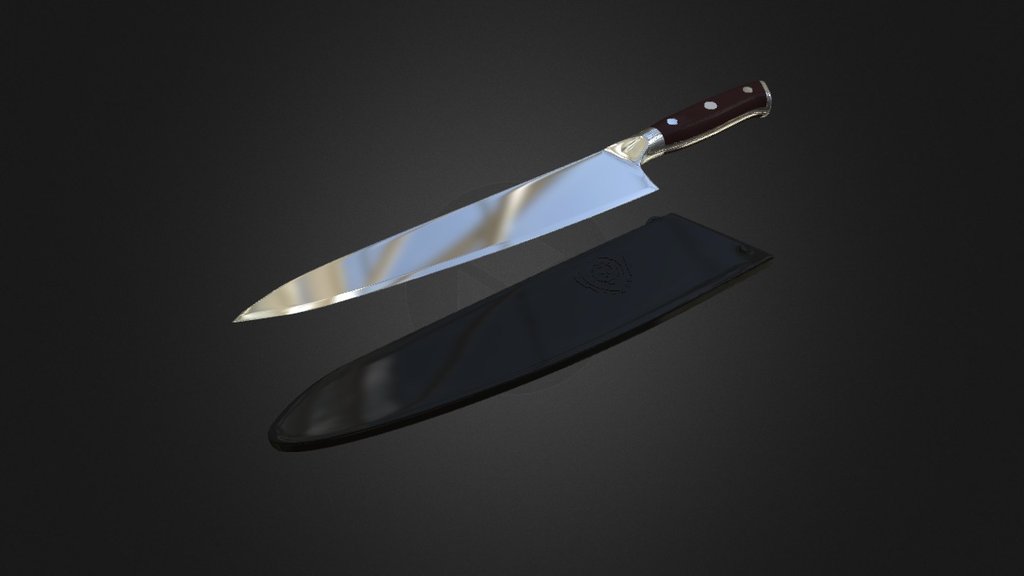 Shogun Chef Knife - 3D model by gs3d [88d5c12] - Sketchfab