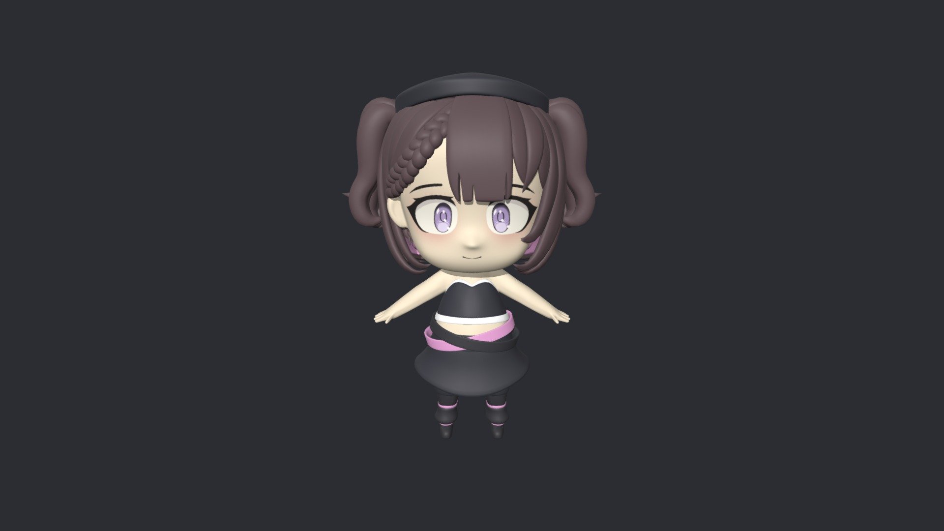 Didi Chibi model - 3D model by Amske [88e026f] - Sketchfab