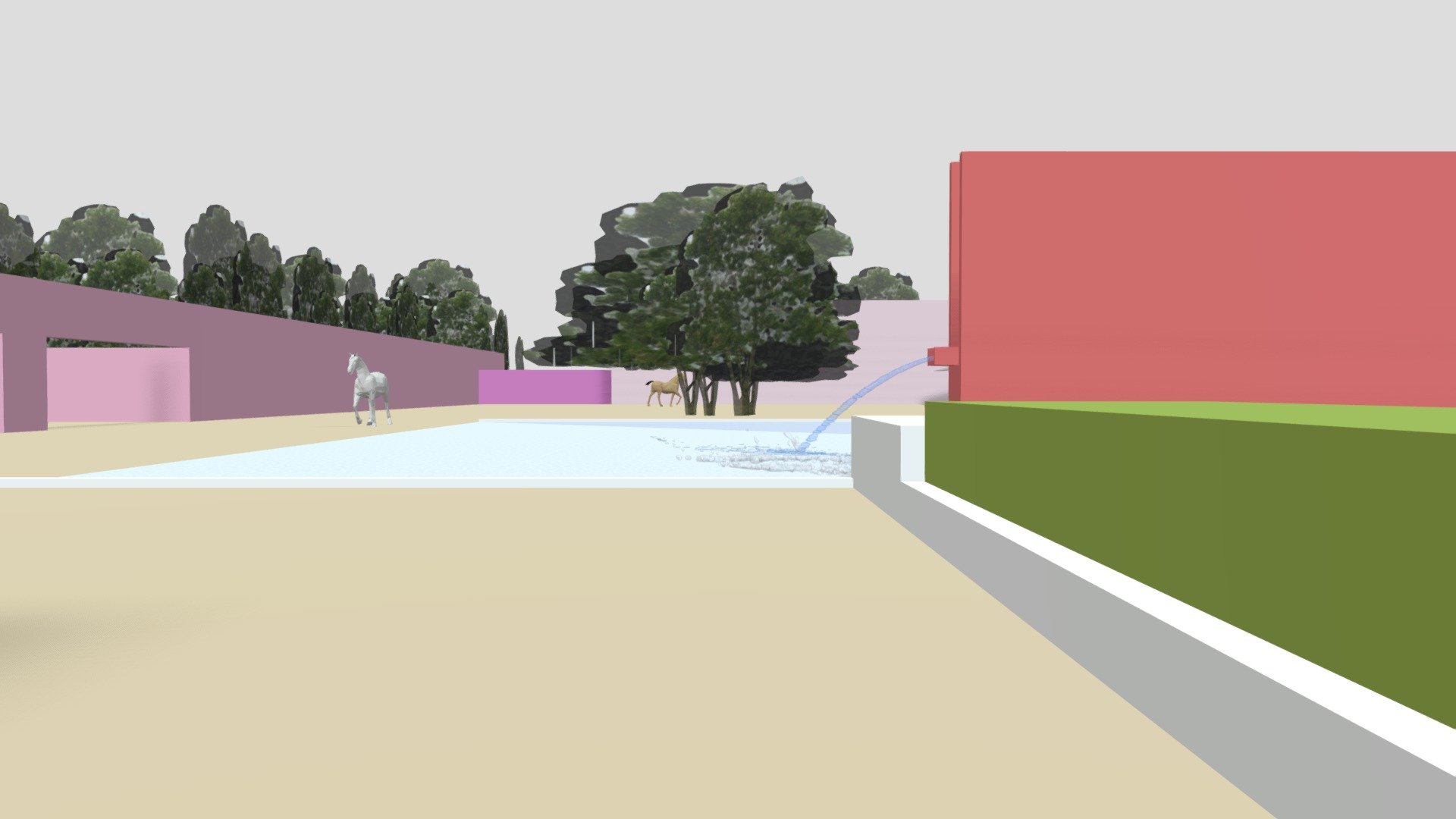 Cuadra San Cristobal l / Luis Barragán - Download Free 3D model by ...