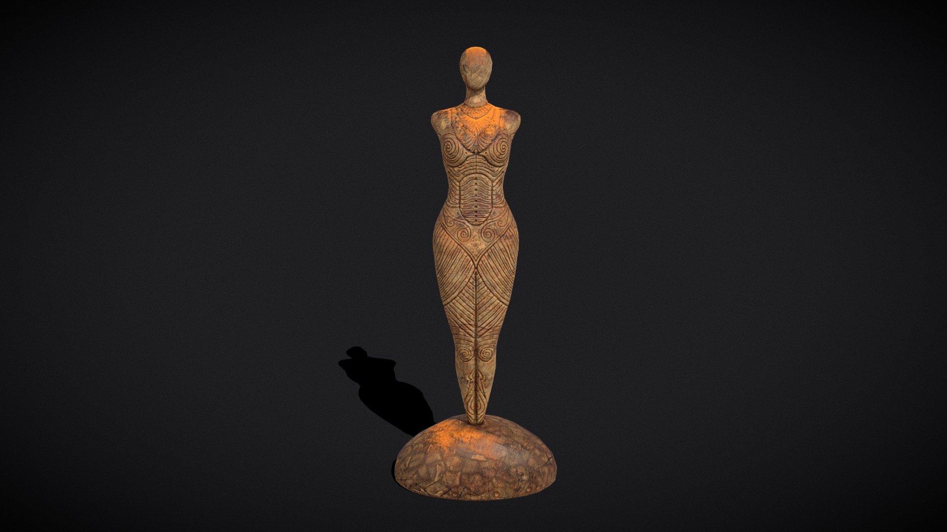 Pegan Fertility Statue - Buy Royalty Free 3D model by ...