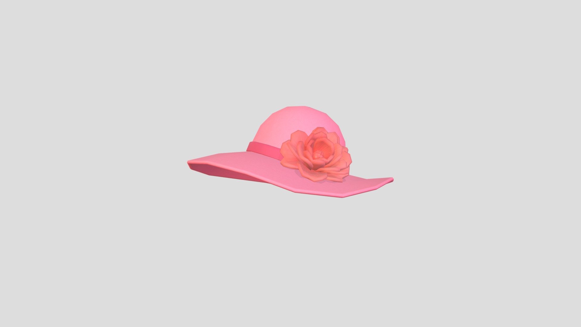 Pink Flower Hat - Buy Royalty Free 3D model by bariacg [88e31f7 ...