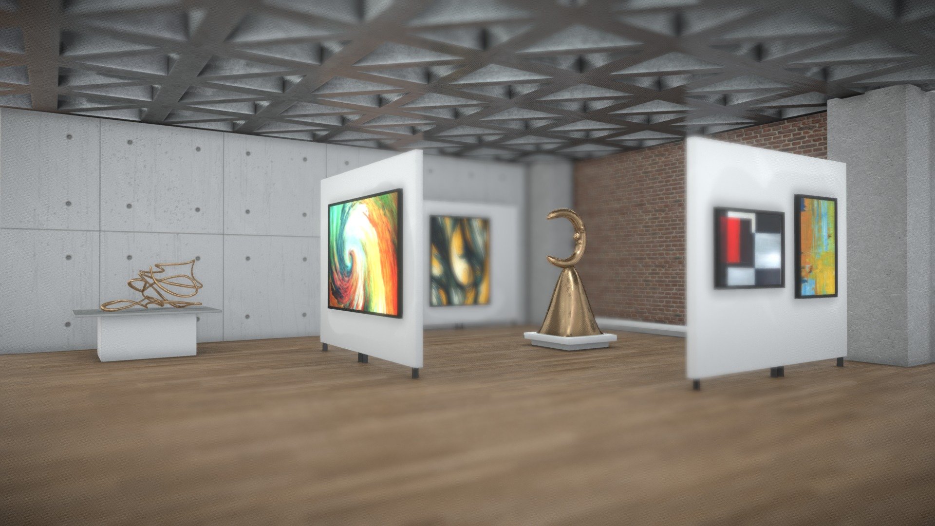Art Gallery - Buy Royalty Free 3D model by Mora (@MoraAzul) [88e4848 ...