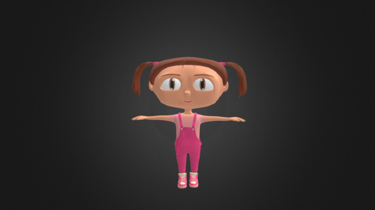 Human Female Character - Disproportionate - 3D model by Francisco ...