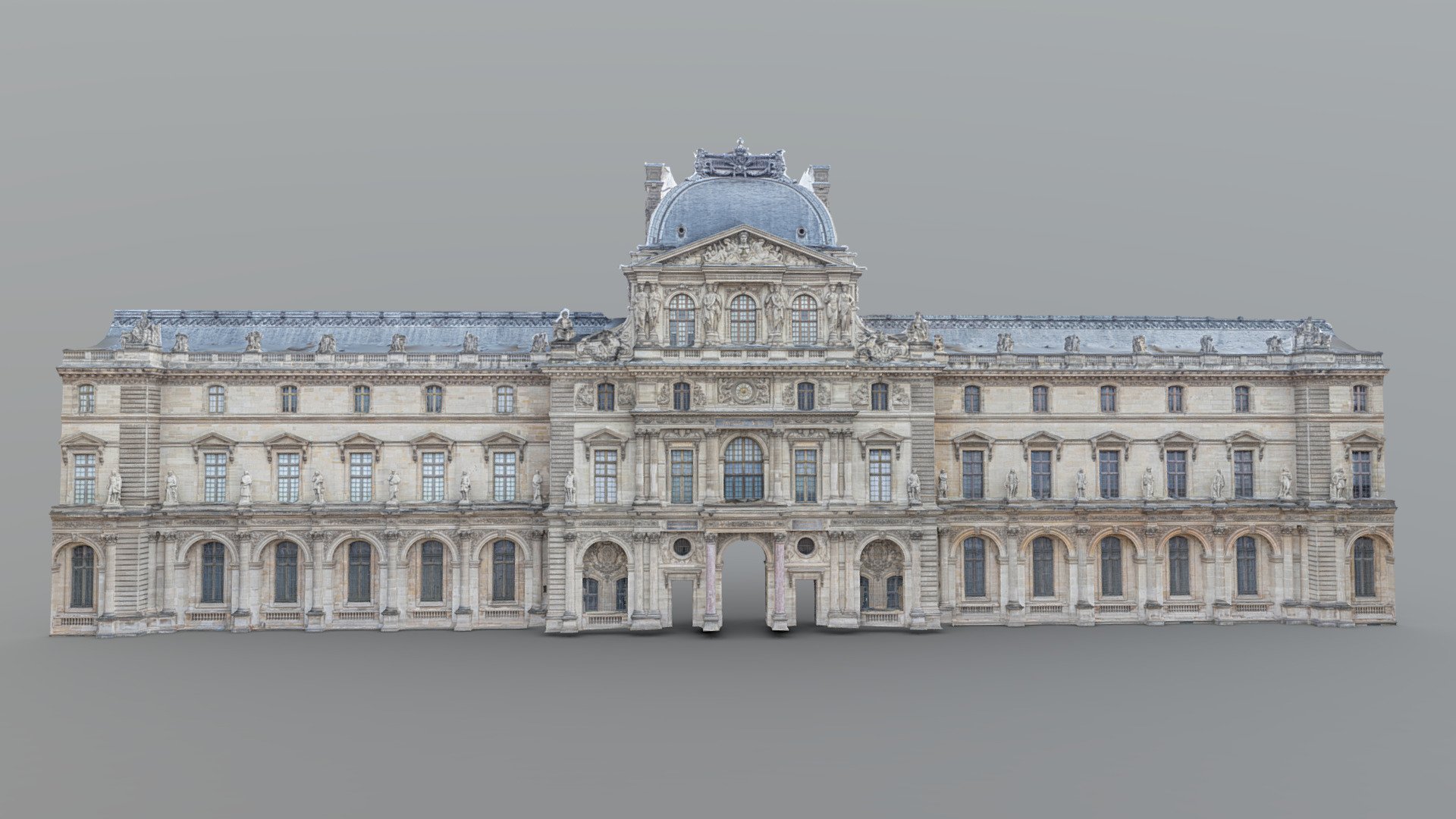Pavillon Sully (Louvre Museum) - Photogrammetry - Download Free 3D ...