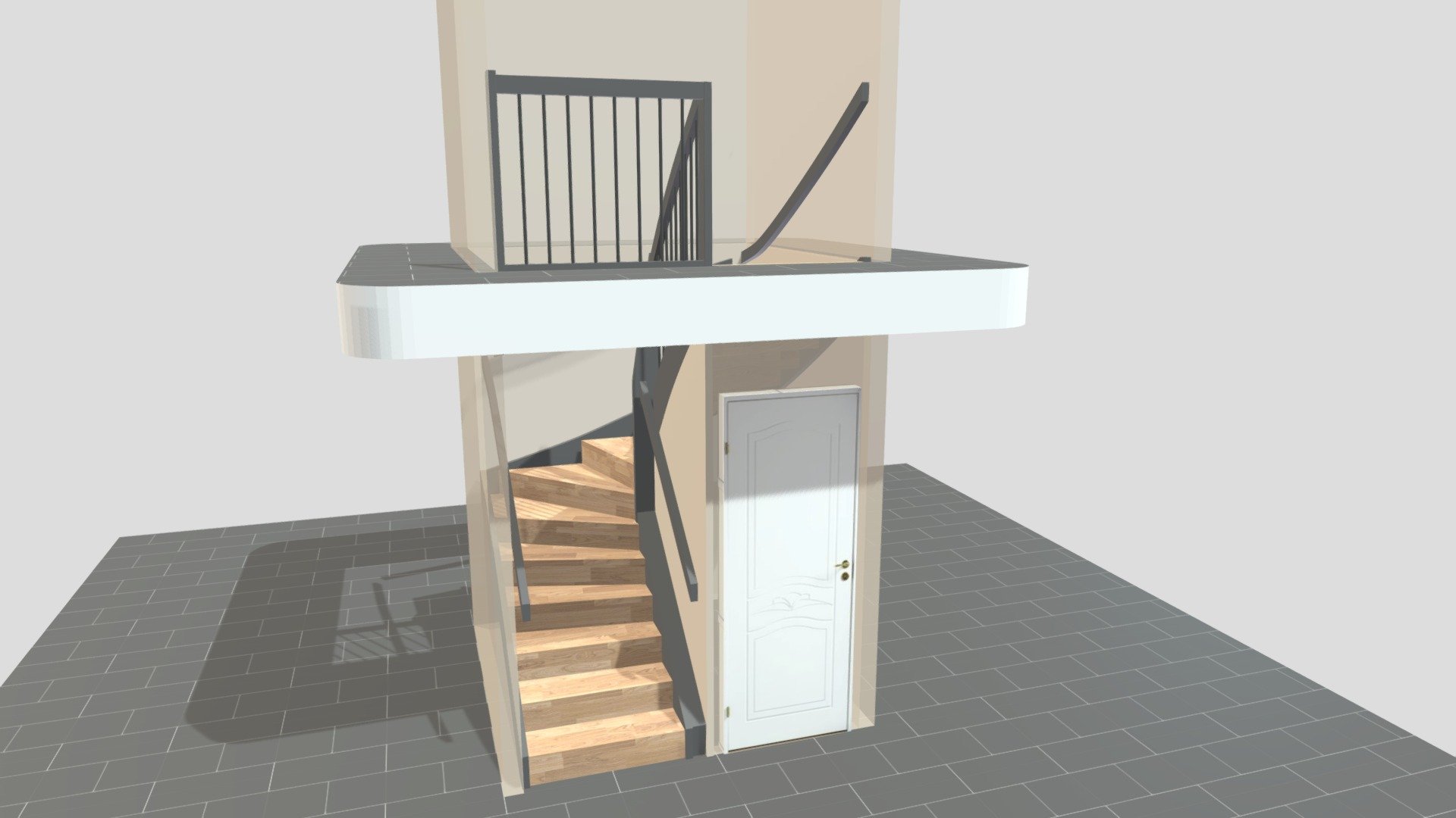 Steffen og Andrine - 3D model by BergenTrappedesign [88e837a] - Sketchfab