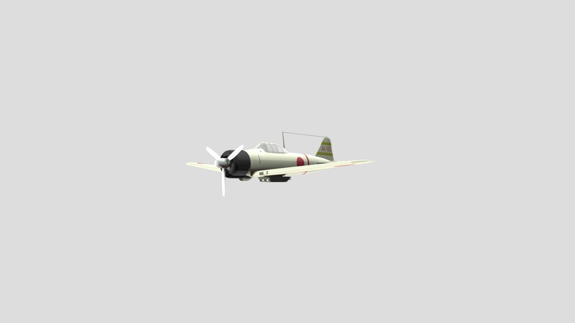 ZeroFighter - 3D model by Raskorid (@terabe) [88e856e] - Sketchfab
