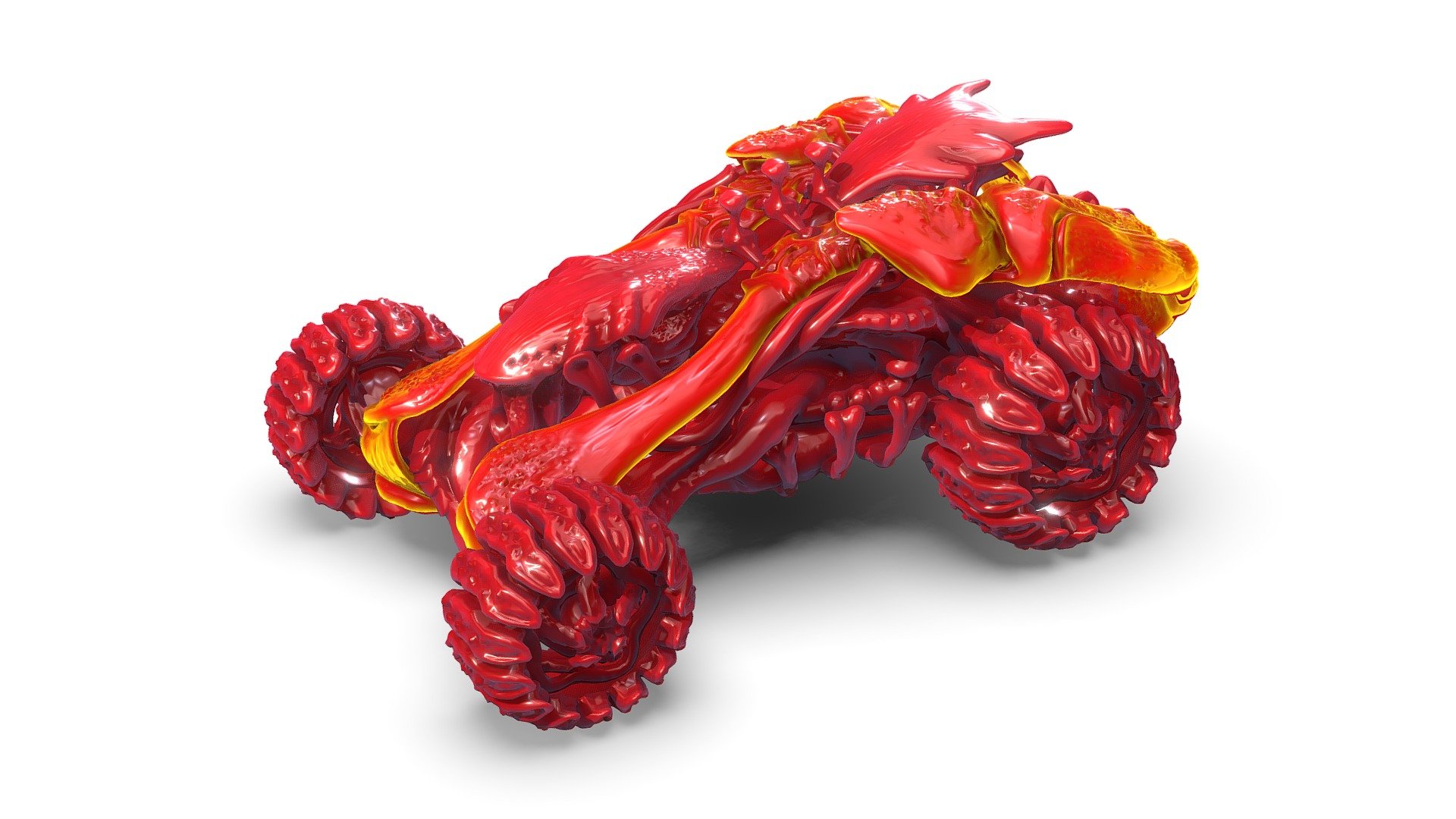 Monster Car - Red Edit - Buy Royalty Free 3D model by iggy-design ...