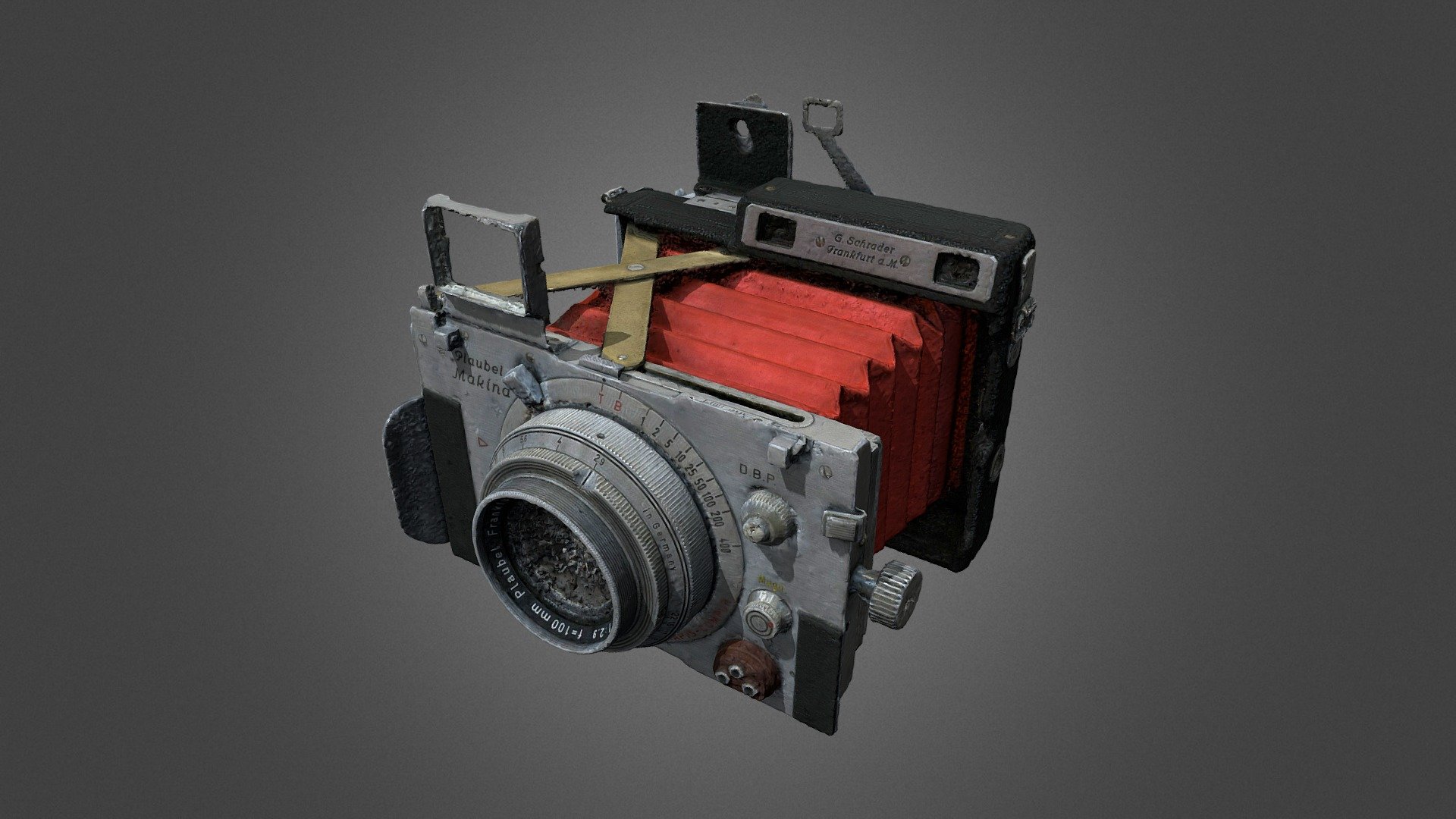 Plaubel Makina IIIR - analog camera 1953 - Buy Royalty Free 3D model by LWR Photography UG (@LWR ...