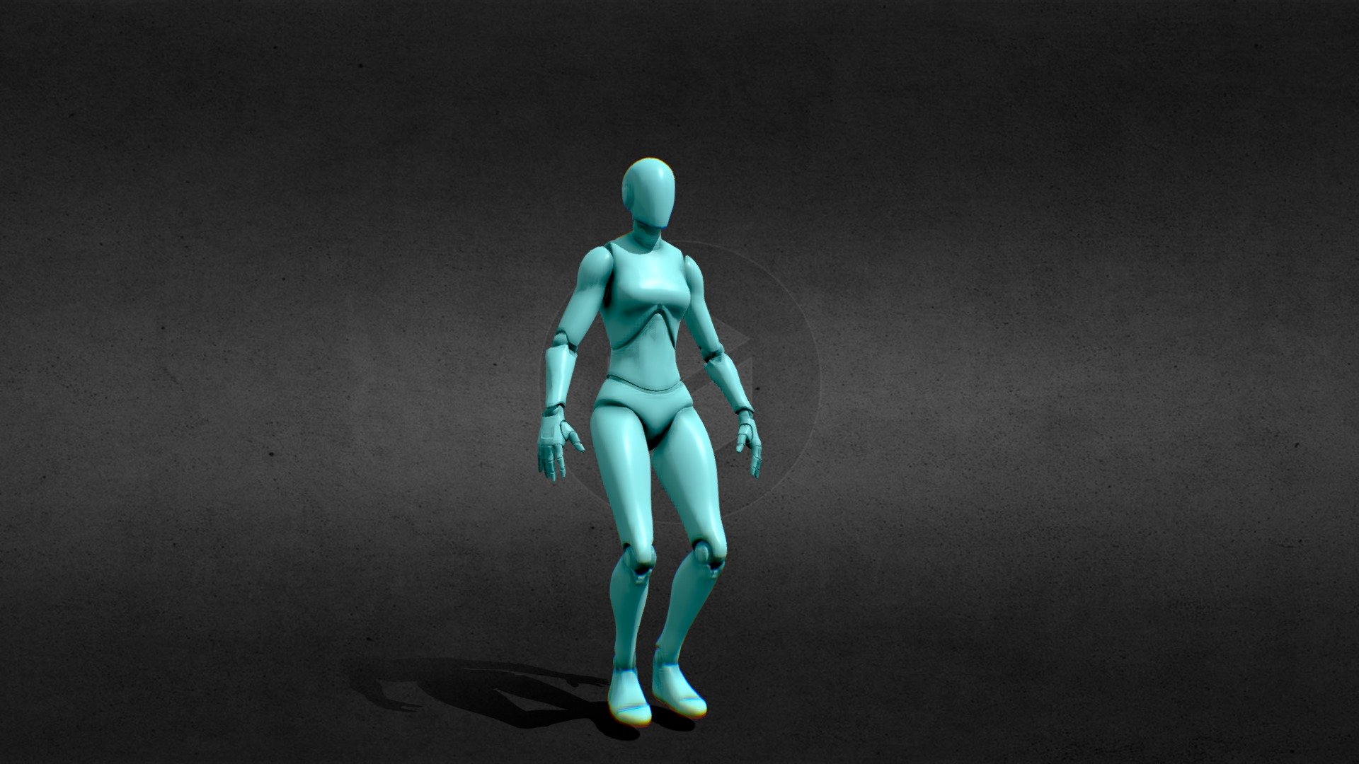 Jumping Jack Looping female UE4 character rig - Download Free 3D model ...
