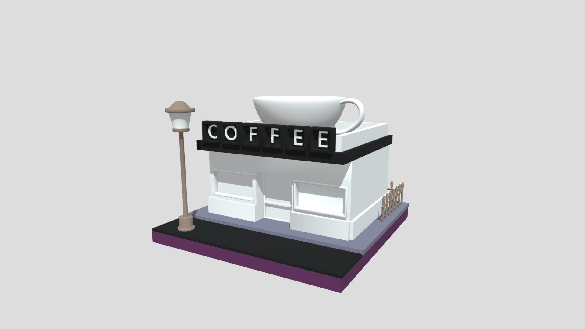 Coffee Shop - Download Free 3D model by Mankad [88ee476] - Sketchfab